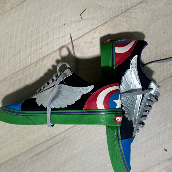 Vans | Shoes | New Vans X Marvel Avengers Old Skool Skate Shoe No Box ...